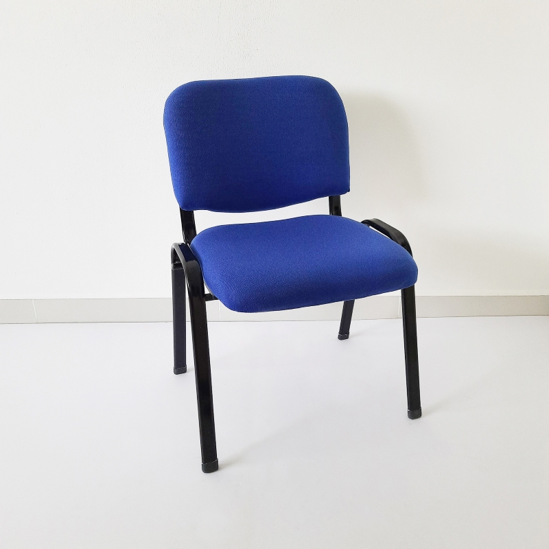 STACKING CHAIR METAL+FABRIC+FOAM-676 BLUE – Abhaye